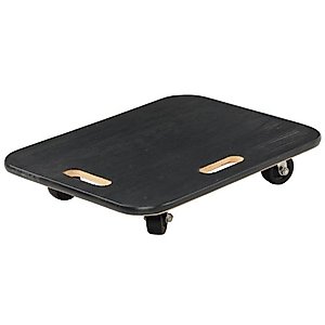 Vestil FWD-1824-3R Fiberwood Dolly with 3" Rubber Casters, 800 lbs Capacity, 23-3/4" Length x 17-7/8" Width x 4-11/16" Height Deck