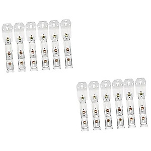 Garneck 12 Pcs Curtain Fixing Accessories Ceiling Track Ceiling Mount Ceiling Track Roller Hooks Curtain Track Mounting Brackets Curtain Rods Holders Metal Shower Curtain Hooks Tool Stand