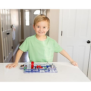 Snap Circuits Jr. SC-100 Electronics Exploration Kit, Over 100 Projects, Full Color Project Manual, 28 Parts, STEM Educational Toy for Kids 8 +