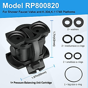 2 Pack GP800820 Pressure Balancing Unit Cartridge, Compatible With Kohler GP800820 Cartridge, Shower Cartridge Replacement, for Rite-Temp Shower Valve and K-304, K-11748 Platforms