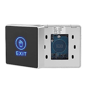 Sonew DC12V NC NO Door Exit Release Button Switch Panel LED Light for Door Access Control System