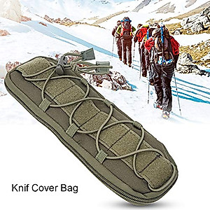 YYQTGG Survival Knife Cover Bag, Multifunction Outdoor Knife Cover Bag for Travel for Fishing(Green)