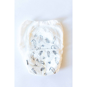 Parasol Clear+Dry™ Diaper Pants | Natural Training Diaper | Pure Ingredients, Water Based Ink, Non-Woven Fabric with Dermatest Excellent Seal | Rash Protection Diaper Set, Size 5 (26+ lbs.) 24 Count