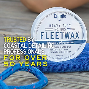 COLLINITE No. 885 Fleetwax Paste Wax, 12 Fl Oz - 1 Pack