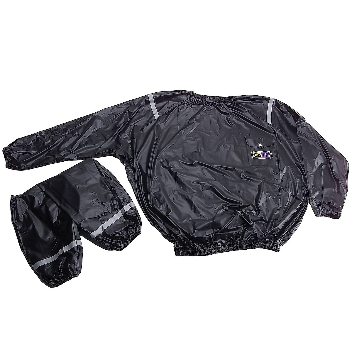 GoFit Black Vinyl Sweat Suit, Large/XL (GF-TTS-L/XL) (GOFGFTTSLXL)