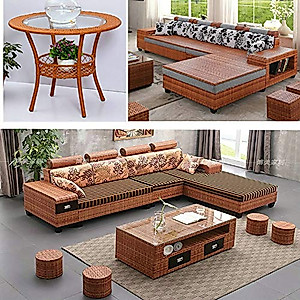 15m (48 Ft) Polyethylene Plastic Rattan Synthetic Wicker Repair Material for Knit and Repair Rattan Chair Table Basket (Black with Lines)