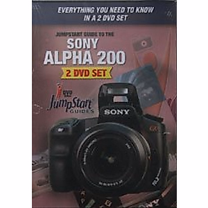 JumpStart Video Training Guide on DVD for the Sony Alpha 200 Digital Camera.