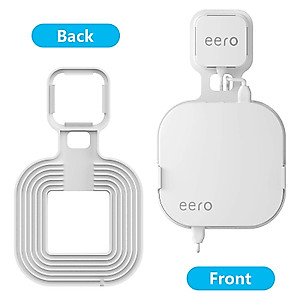 Wall Mount Holder for eero Pro Home WiFi System-Simple and Sturdy Wall Mount Holder Stand Bracket (NOT for eero 6 or eero pro 6), Without Messy Wires (White(3 Pack))