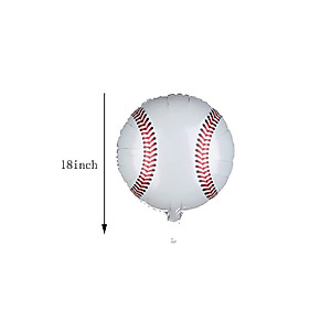 8pcs Baseball Foil Balloons Boy Birthday Party Supplies Decorations Glove Bat Round Baseball Themed Party Decoration