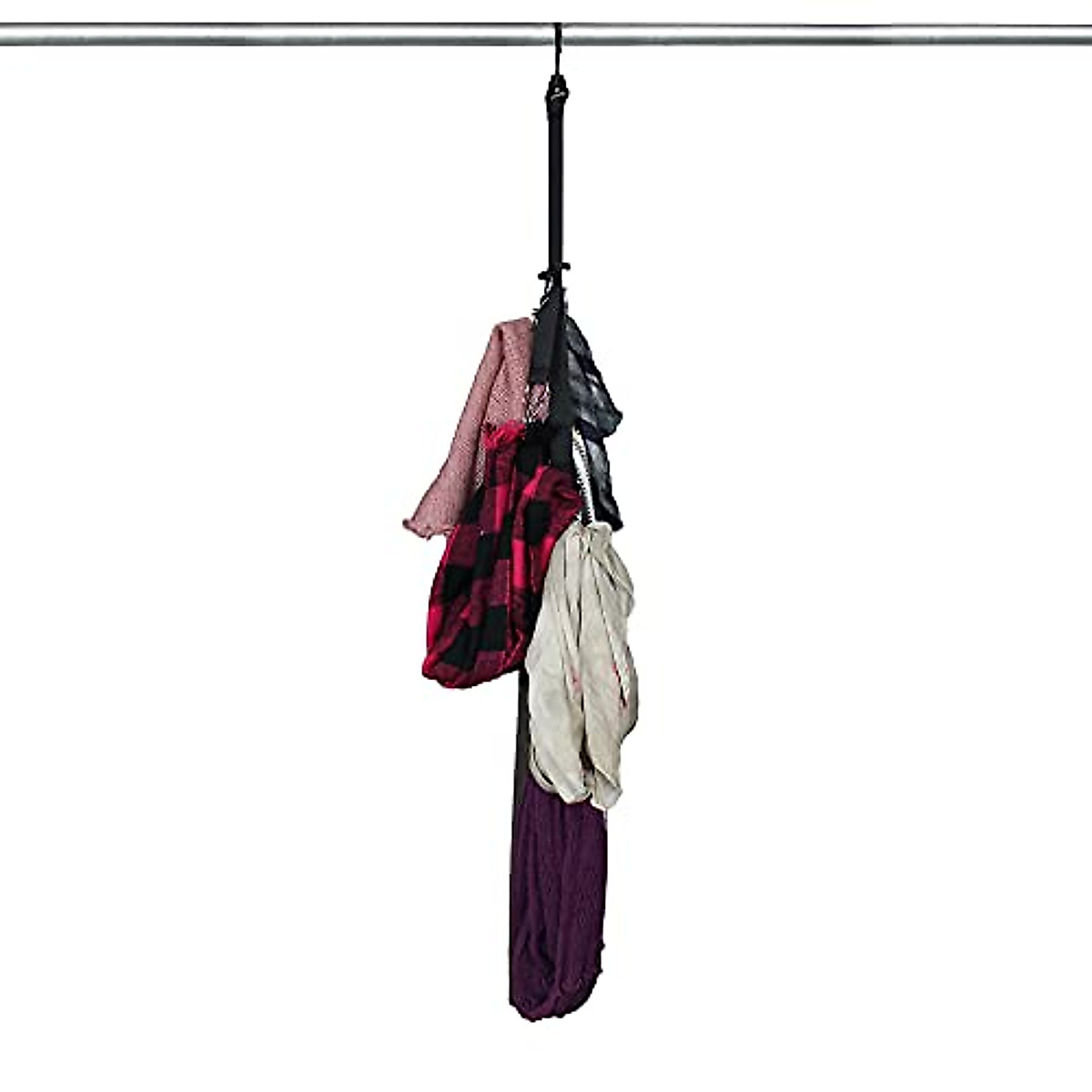 LAMINET Closet Hanger Hat Rack Organizer Hats, Purses, and other items for up to 16 items. Easy Assembly Hangs Over Rod Dent/Scratch Free