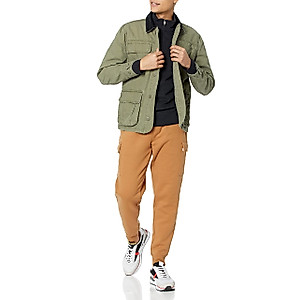 Amazon Essentials Men's Lightweight French Terry Quarter-Zip Mock Neck Sweatshirt, Black, XX-Large