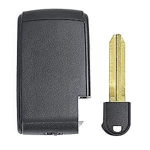 Keyecu Replacement Shell Keyless Smart Remote Key Case Fob 2+1 Button for Toyota Prius 2004-2009 with Uncut Key Blade