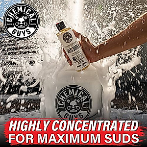 Chemical Guys CWS_1011 Maxi-Suds II Foaming Car Wash Soap (For Foam Cannons, Foam Guns or Bucket Washes) For Cars, Trucks, Motorcycles, RVs & More, 128 oz (1 Gallon), Strawberry Scent