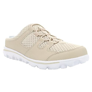 Propét Women's TravelActiv Slide Sneaker, Sand, 8.5 XX-Wide US