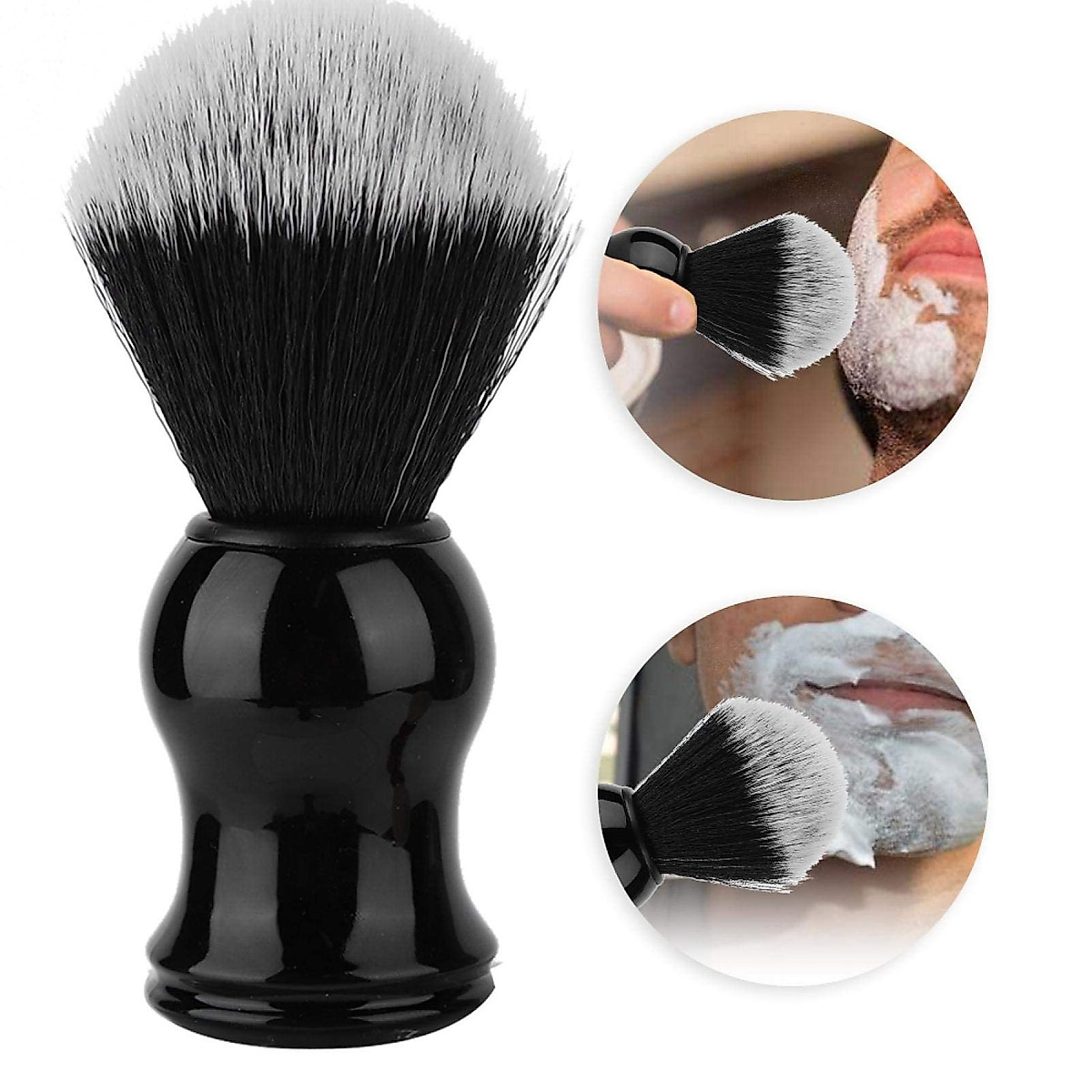 Shaving Brush, Barber Cleaning Hairbrush Neck Duster Brush with Wood Handle for Professional Salon and Home - 3 Types(#2)