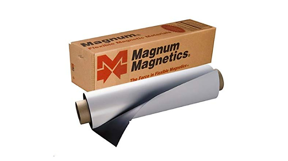 Magnum Magnetics 24" x 5' Magnetic Sheeting Roll - White
