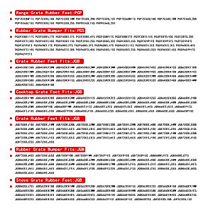 12 Pack WB02X24790 Grate Rubber Feet Compatible with GE Gas Stove Top Range Grate Foot Rubber Pads GE Stove Parts Rubber Grate Bumpers Stove Replacement Cooktop Grate Foot, Ytpoools