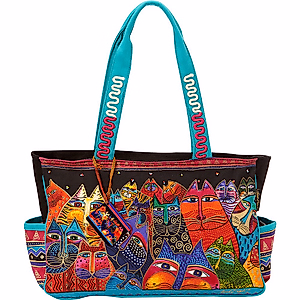 Laurel Burch Fantasticats Tote (Fantasticats) ,Multicolored, Medium