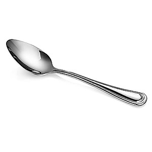 New Star Foodservice 58147 Slimline Pattern, 18/0 Stainless Steel, Teaspoon, 6-Inch, Set of 12