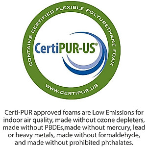 Foamma 2" x 24" x 72" High Density Upholstery Foam 1 Pack - Replacement Couch Cushion Foam, High Density Foam Cushion, Couch Foam, Couch Filler Stuffing, Chair Foam, Upholstery Foam for Couch Cushions