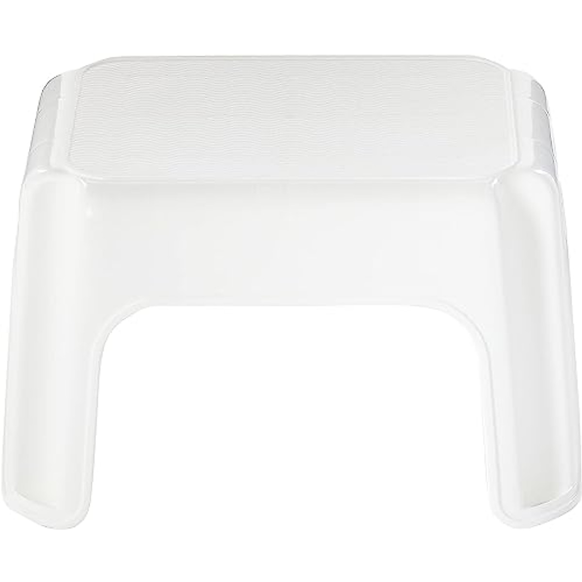 Rubbermaid Step Stool, 9.5-Inch High, White, Plastic, Small Single Step Stool for Kids/Adults in Home/Kitchen/Laundry/Garage/Bathroom (Pack of 2)