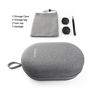 Hard Carry Case Storage Bag for PS VR2 Headset and Controllers,Portable Protective Box Travel Cover Storage Handbag with Lens Cap Protector,39*24*16cm
