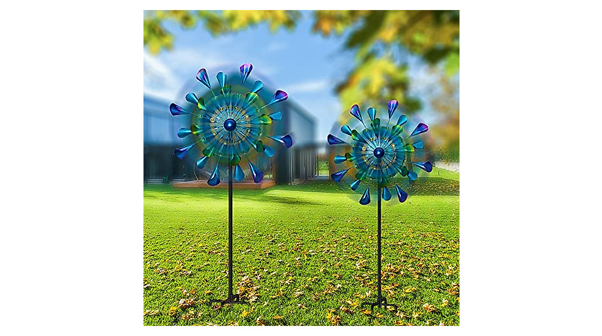 Large Kinetic Wind Spinners for Garden - Smooth & Colorful Decor