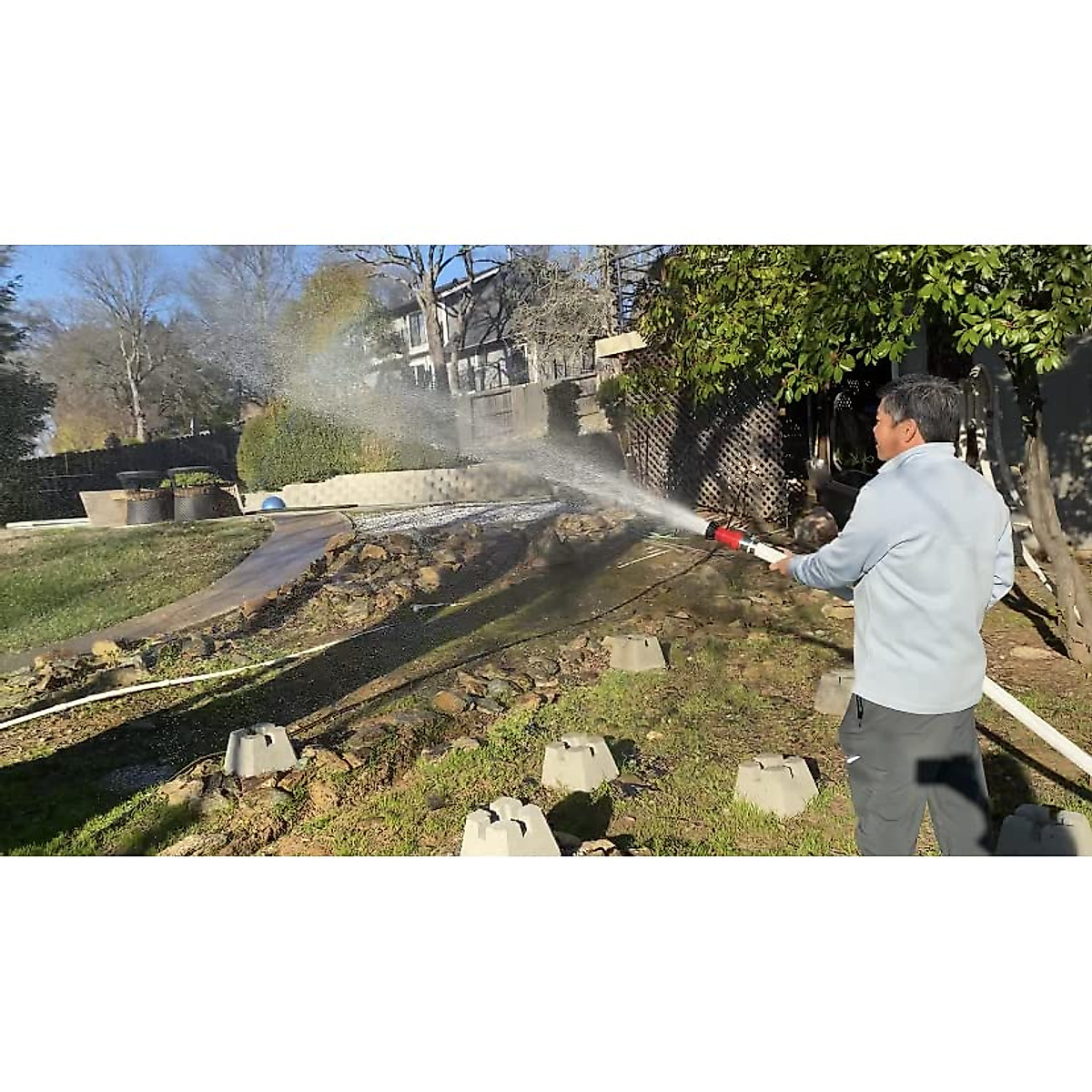 FireFighter1- Fire Hose for Pool Pumps Providing Instant Access to Pool Water During a Fire Emergency (100' FireFighter1 Hose (100 foot))