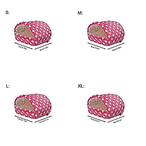 AFEIDD Hedgehog Pig Bed Accessories Cage Toys Bearded Dragon House Hamster Supplies Habitat Ferret Rabbit Fence for Garden (Pink, L)