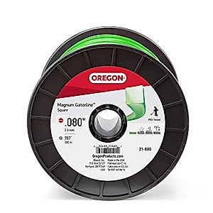 Oregon 21-880 Gatorline Square String Trimmer Line .080-Inch Diameter 3-Pound Spool