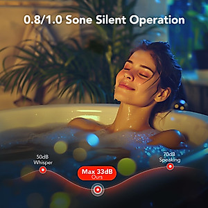 OREiN Bathroom Exhaust Fan with Light, 30W Exhaust Fan with Humidity Sensor, 80/110 CFM 0.8/1.0 Sone Bathroom Vent Fan with Light for Home, 1500lm LED Light 3000K/4000K/5000K Selectable & Nightlight