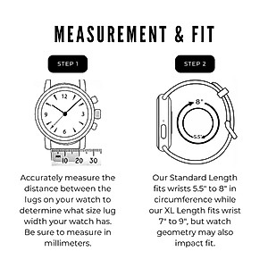 BARTON WATCH BANDS Elite High tensile silicone - 70A durometer Watch Bands - Quick Release, Black, 21mm