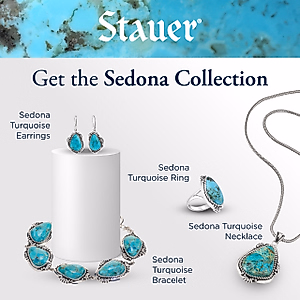 Stauer Sedona Turquoise Genuine Arizona Turquoise Jewelry Earring Set (Earrings)