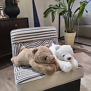 FoxVilla 4lbs Bear Weighted Stuffed Animals, 24 inch Weighted Plush Stuffed Animals for Adults, Cute Soft Weighted Plush Throw Animal Pillow Toy, Birthday Gifts for Adults Kids