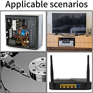 INCREWAY 710 Pcs M2 M2.5 M3 KM Flat Head Phillips Screws Cross Countersunk Machine Screw, Electronic Repair Screws Accessories, Black