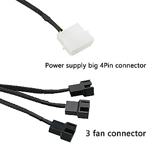 DGHAOP PC Case Fan Governor PWM Temperature Control 3Pin/4pin PCI Cooling Fan Speed Controller SATA Power Supply