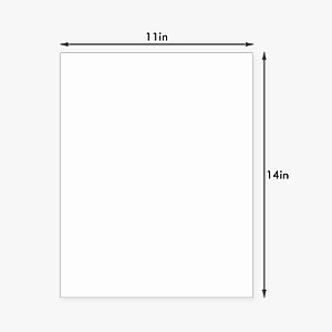 Somime 10 Pack Backing Boards Only - 11X14 Uncut White Mats Matboards, Acid Free & White Core Backerboards, Ideal for Photos, Pictures, Prints, Frames, Arts