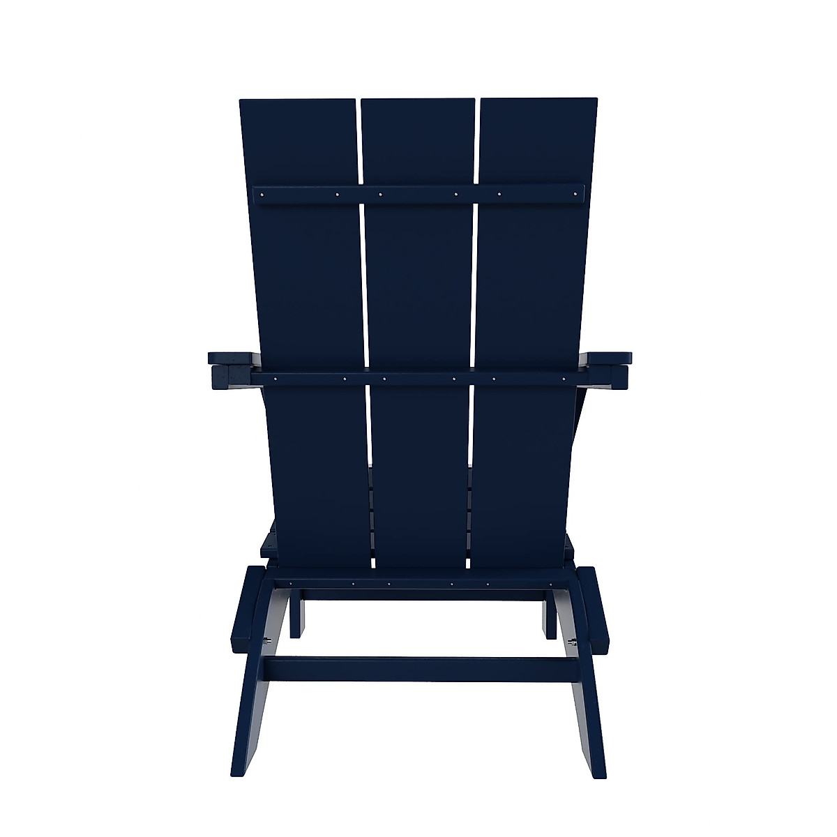 WO Home Furniture HDPE Adirondack Chair Folding Poly Lumber All Weather UV/Fade Resistant Heavy Duty for Patio, Backyard, Balcony, Garden, Lawn (Navy Blue)…