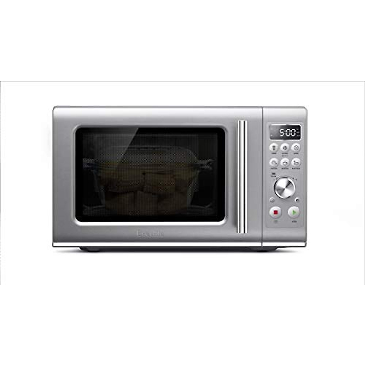 Breville Compact Wave Soft-Close Microwave Oven, Silver, BMO650SIL