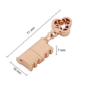Fashion Cool Metal 32GB USB 2.0 Flash Drive Rose Gold Key Shape Pen Drive Keychain Thumb Drive Memory Stick Gift