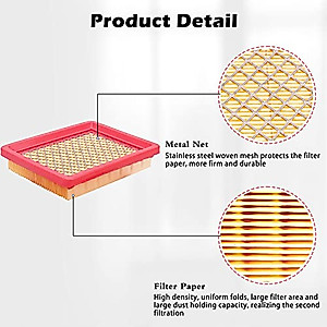 KLWZH 951-15245 Air Filter for MTD 751-15245 Craftsman Cub Cadet 490-200-M065 159cc 1X65 5X65 6X65 8X65 Engines 196cc 5X70 6X70 7X70 SC 700 E Self Propelled Troy-Bilt TB230 Engine Lawn Mower 2PCS