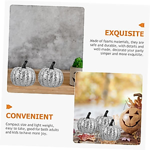ABOOFAN 30 Pcs Foam Pumpkin Mini Pumpkins for Decorating Small Pumpkin Decor Artificial Pumpkins for Table Decor Artificial Pumpkins Bulk Fake Pumpkins Harvest Pumpkins Model Dining Table