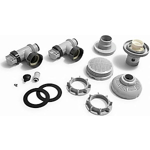 Intex 26005E Above Ground Swimming Pool Inlet Replacement Part Kit for Large Pool (3 Holes)