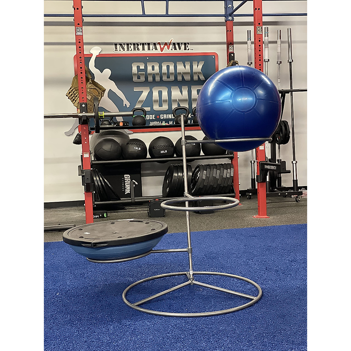 TKO Stability Ball Rack for Your Home and Commercial Gym | Stores 3 Fitness Balls | Exercise Ball Rack to Keep Your Gym Organized