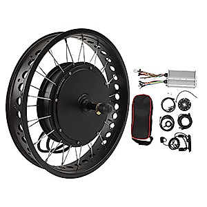 20" Rear Wheel Electric Hub Motor Kit, 20inch 72V 3000W Electric Bike Controller S900 Panel Rear Drive Hub Thumb Throttle Kit for Electric Bike Conversion