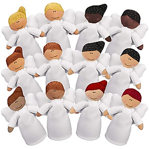 The Angel Gift Angel Plush Doll - Baptism Gifts for Girls, Christening Gifts for Girls, Angel Stuffed Animal, Angel Dolls for Girls, Guardian Angel (Faith Version for Girls)