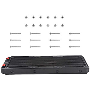 BXQINLENX 18 Pipe Aluminum Heat Exchanger Radiator for PC CPU CO2 Laser Water Cool System Computer 360mm(B)