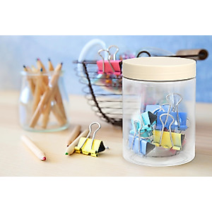 The Hampton Candy Company 8 Plastic Clear Storage Jars, 12 Ounce Jars with Lids, Beauty Products, Kitchen & Household Storage, BPA Free