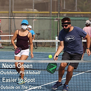 Montela Pickleball Balls 6/12 Pack Outdoor Indooor Pickleball Approved Official Sports Pickle Balls for Outdoor Play,40 Holes Pickleball with Net Bag,Neon Green