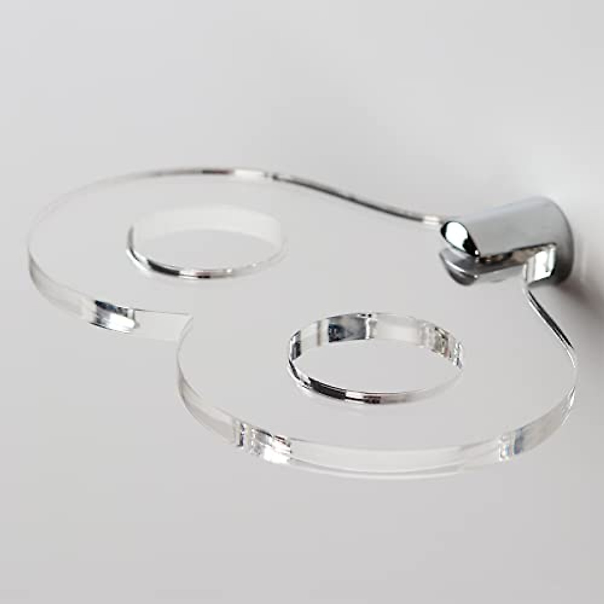 KAFENDA Lightsaber Wall Mount Lightsaber Vertical Mount For Wall Support 2 Lightsabers Acrylic Wall Mounted Lightsaber Holder